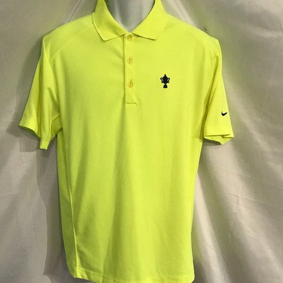 Nike | Shirts | Nike Golf Tour Performance Drifit Neon Green Athletic ...